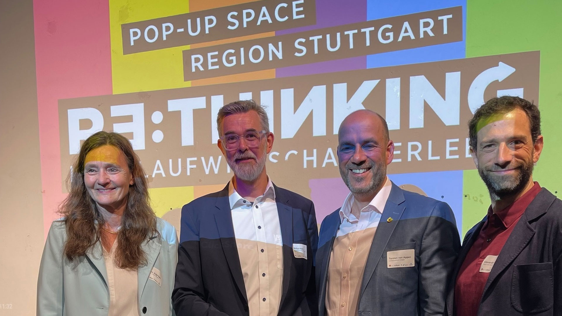Die HFT Stuttgart präsentiert sich im Pop-Up Space der Region Stuttgart ...